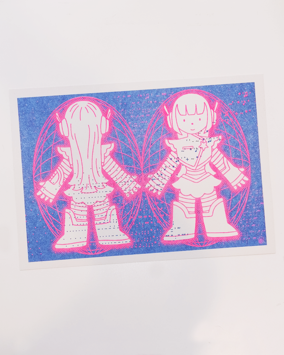 'Calibrating...' .: : : ' : " ♫ Risograph Print – therochellefish